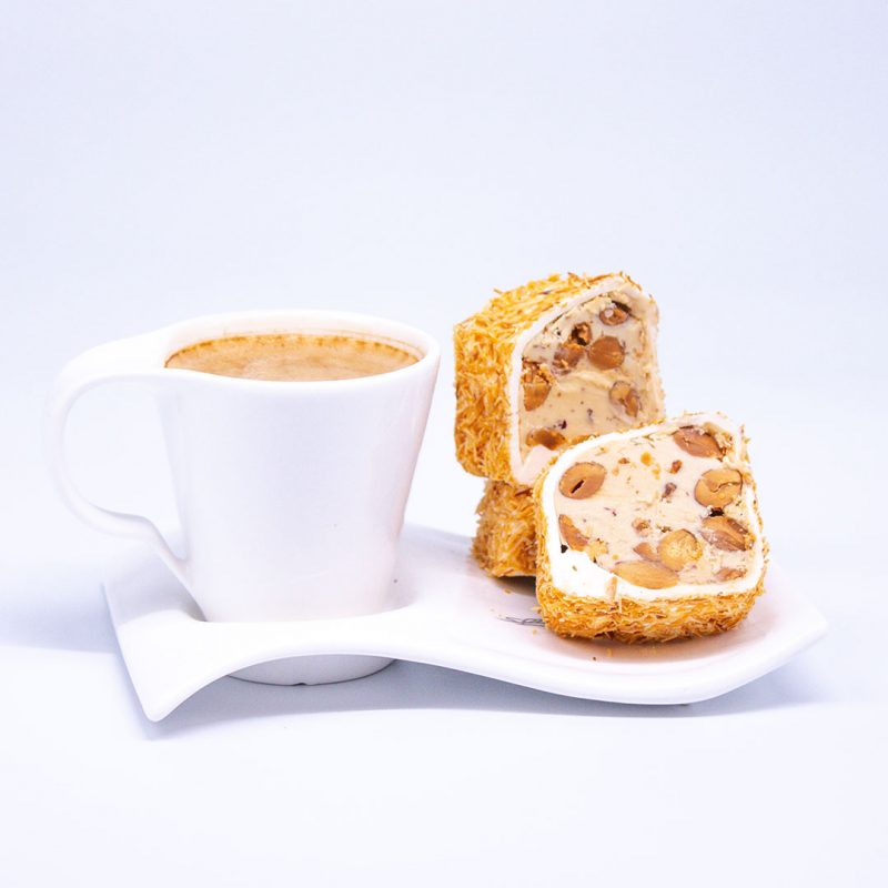 Kadaïf and Almond Royal Rolled Loukoum | Délice Land